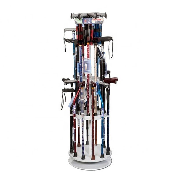 Custom Rotating Metal Walking Sticks Display Stand Hiking Poles Cane ...