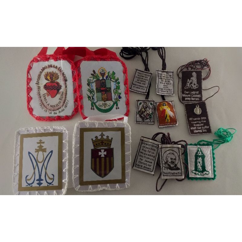 Devotional Cloth/ Scapulars (Variations) | Shopee Philippines