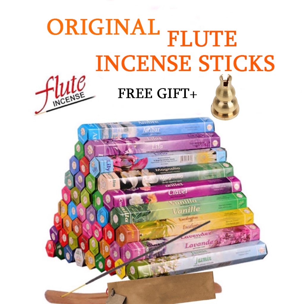FLUTE /ORIGINAL INCENSE STICKS IMPORTED From India -20 Sticks Per Pack ...