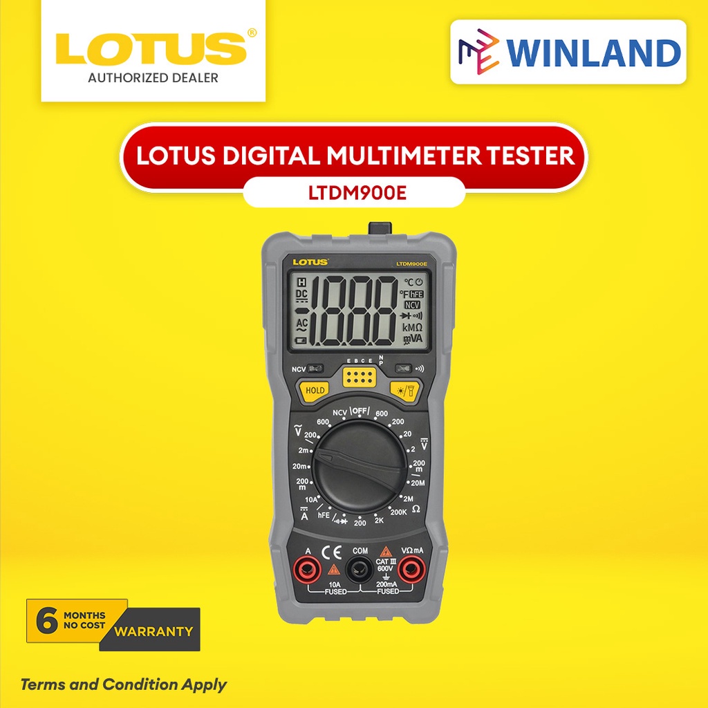 Lotus by Winland Digital Multimeter 2000C Multimeter Multi-Tester ...
