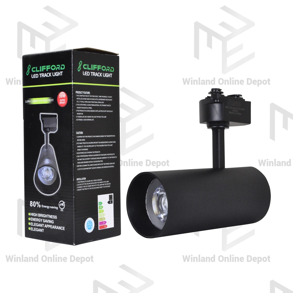 Clifford by Winland LED Track Light 30W Daylight Low-Carbon Environment ...