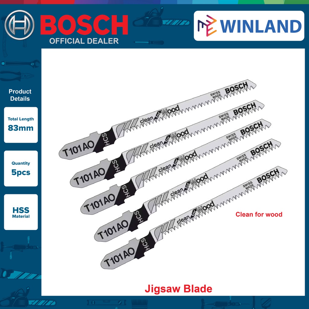 Bosch by Winland Jigsaw Blade T101AO (5pcs Per pack) | Shopee Philippines