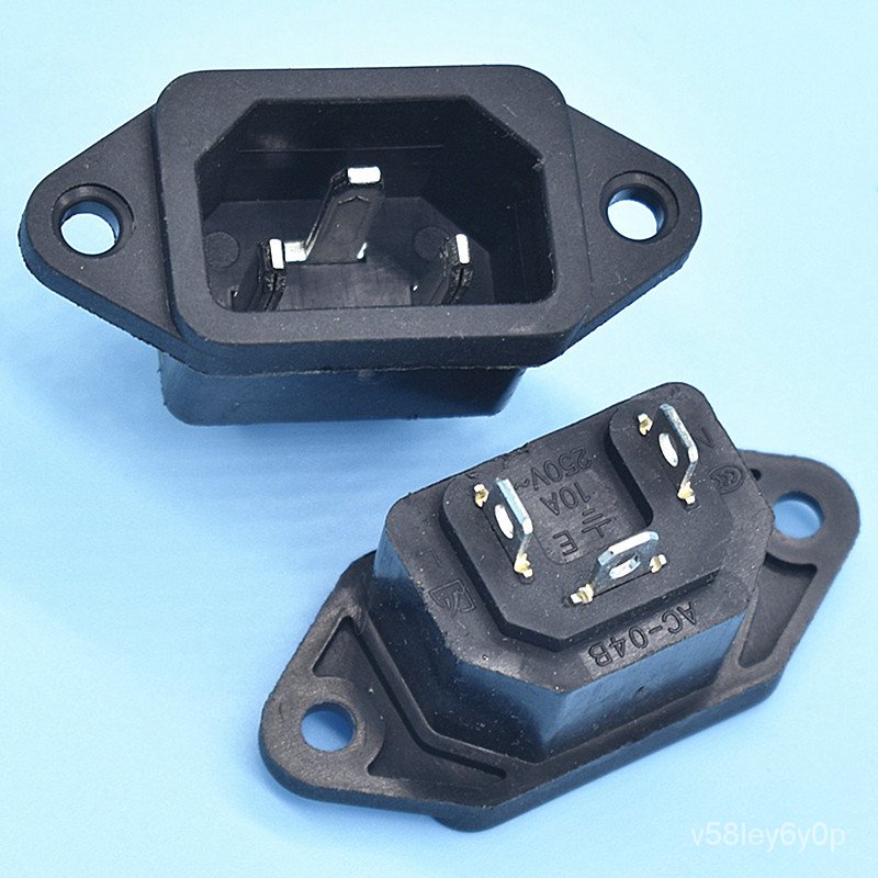 IEC AC-Plug Jack 60320 AC-04B C13 C14 DB-14-2F-08 10A 250V Socket ...