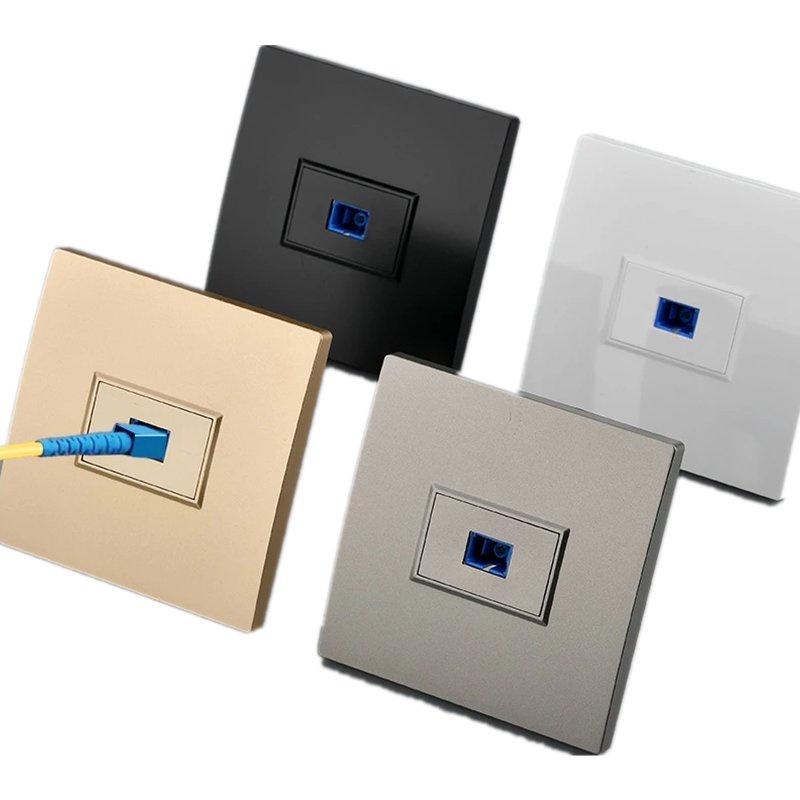 Wall-mounted 123 port optical fiber information Wall socket panel, SC ...