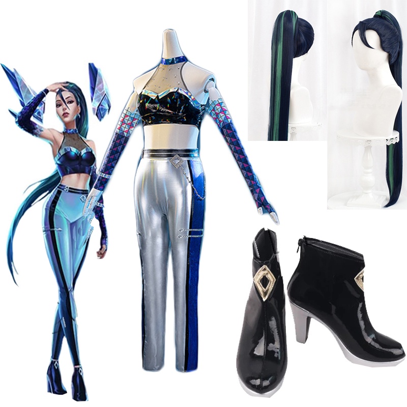 KDA Kaisa Cosplay Costume Game K/DA All Out Outfits Daughter of the ...