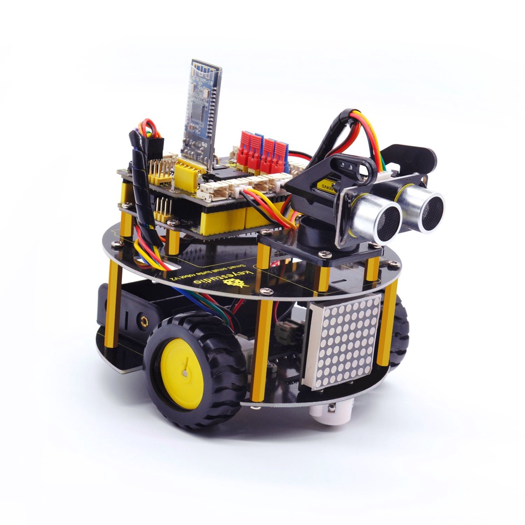 V3.0 BT Wireless control Smart car learning kit intelligent Smart Little turtle lazy boy robot ...