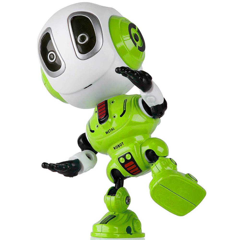 Talking Robot Toys Repeats Whatever Kids Metal Mini Body Robot with ...