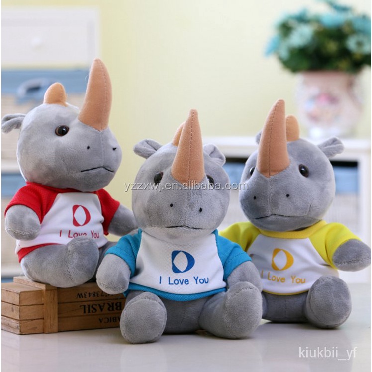 free sample Rhino Plush Toys Plush Rhinoceros plush animal stuffed toy ...