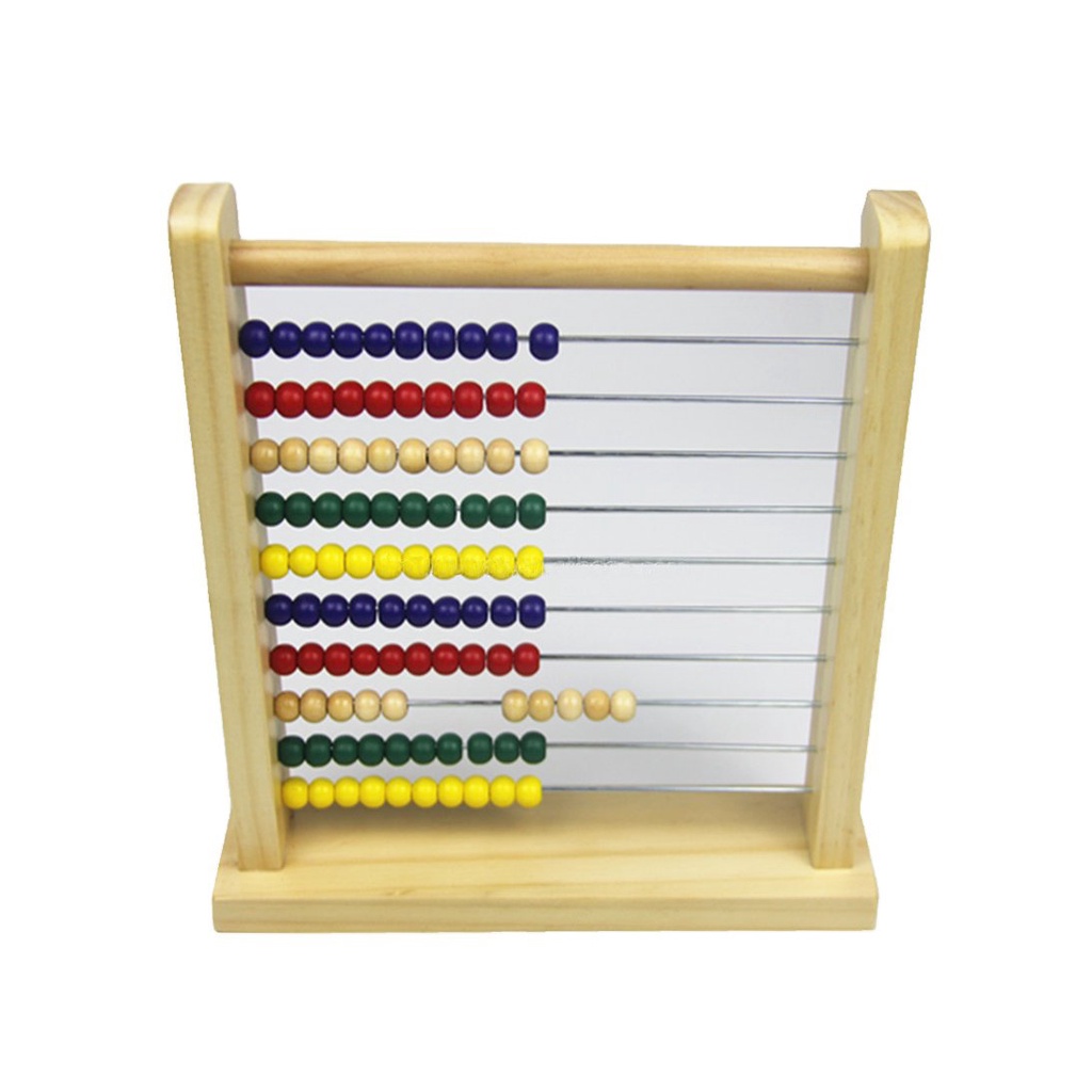 colorful bead abacus wooden toy for kids preschool math counting ...