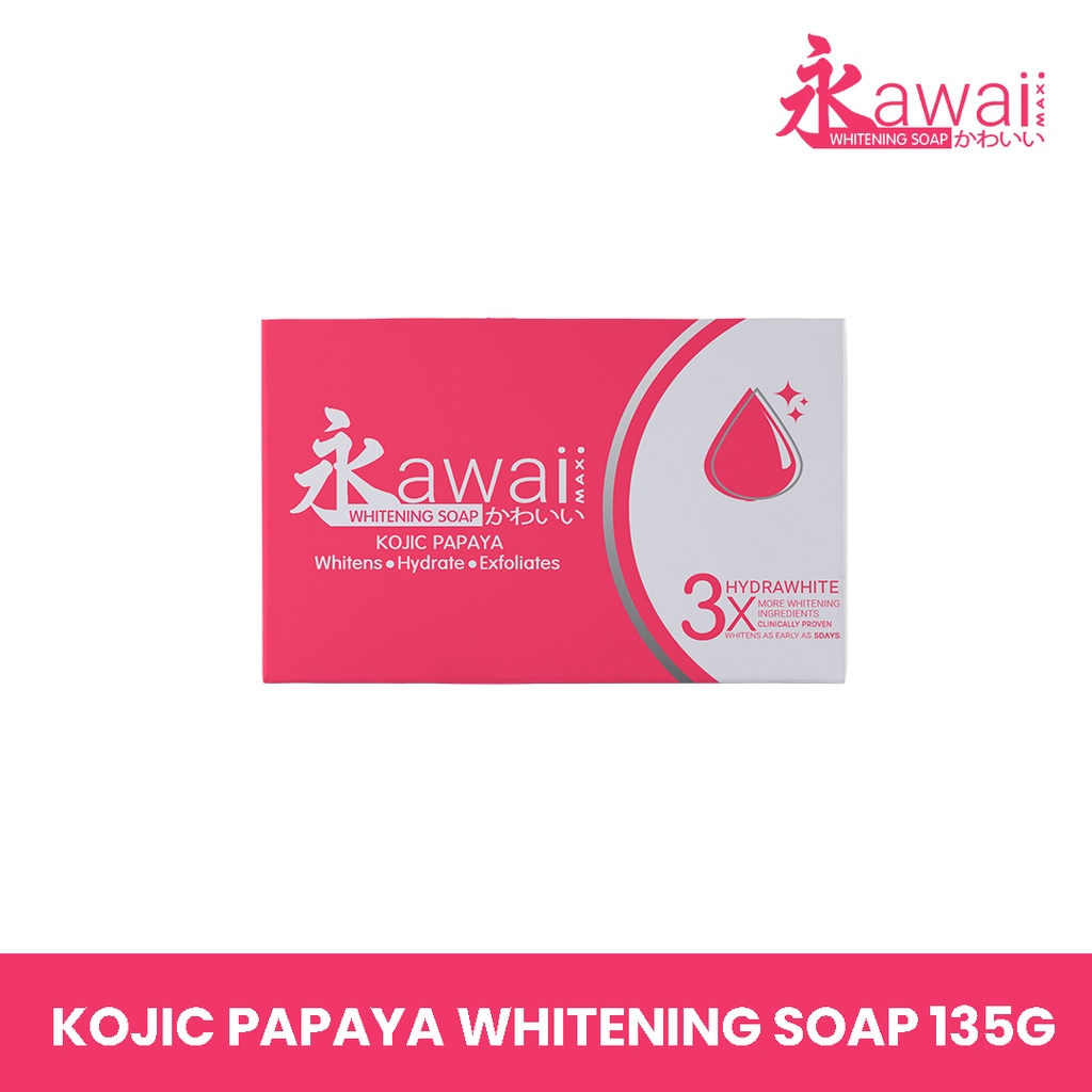 Kawaii Max Kojic Papaya Whitening Soap 135g | Shopee Philippines