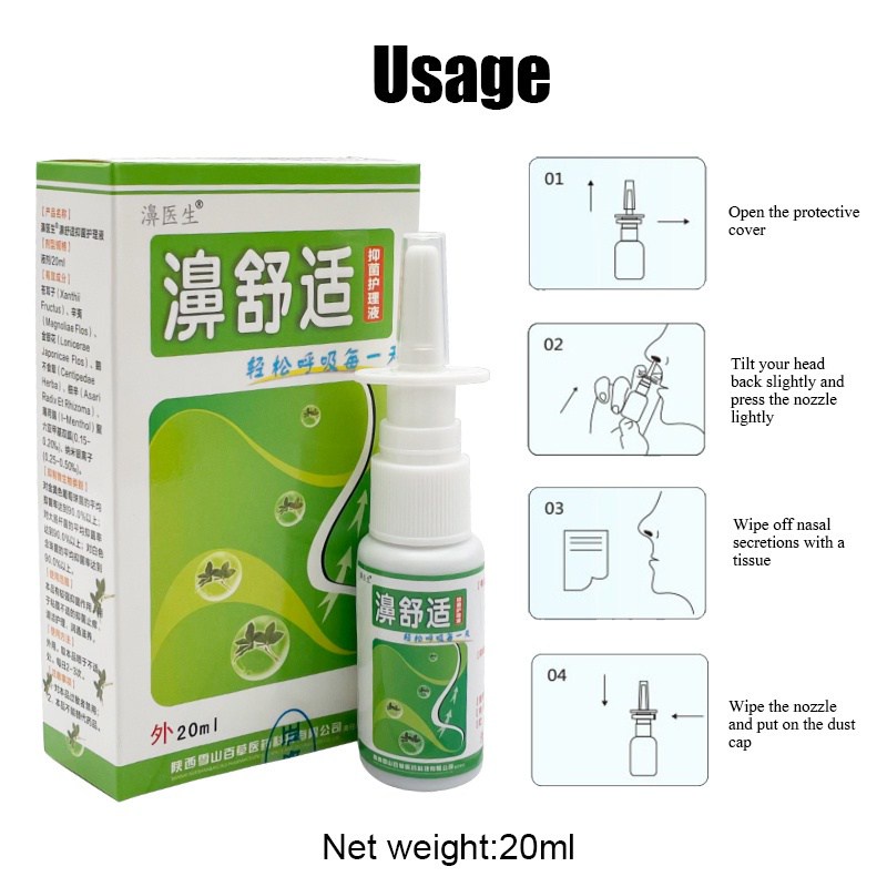 Herb Chinese Medicine Fast Effect Allergic Rhinitis Nasal Care Nasal ...