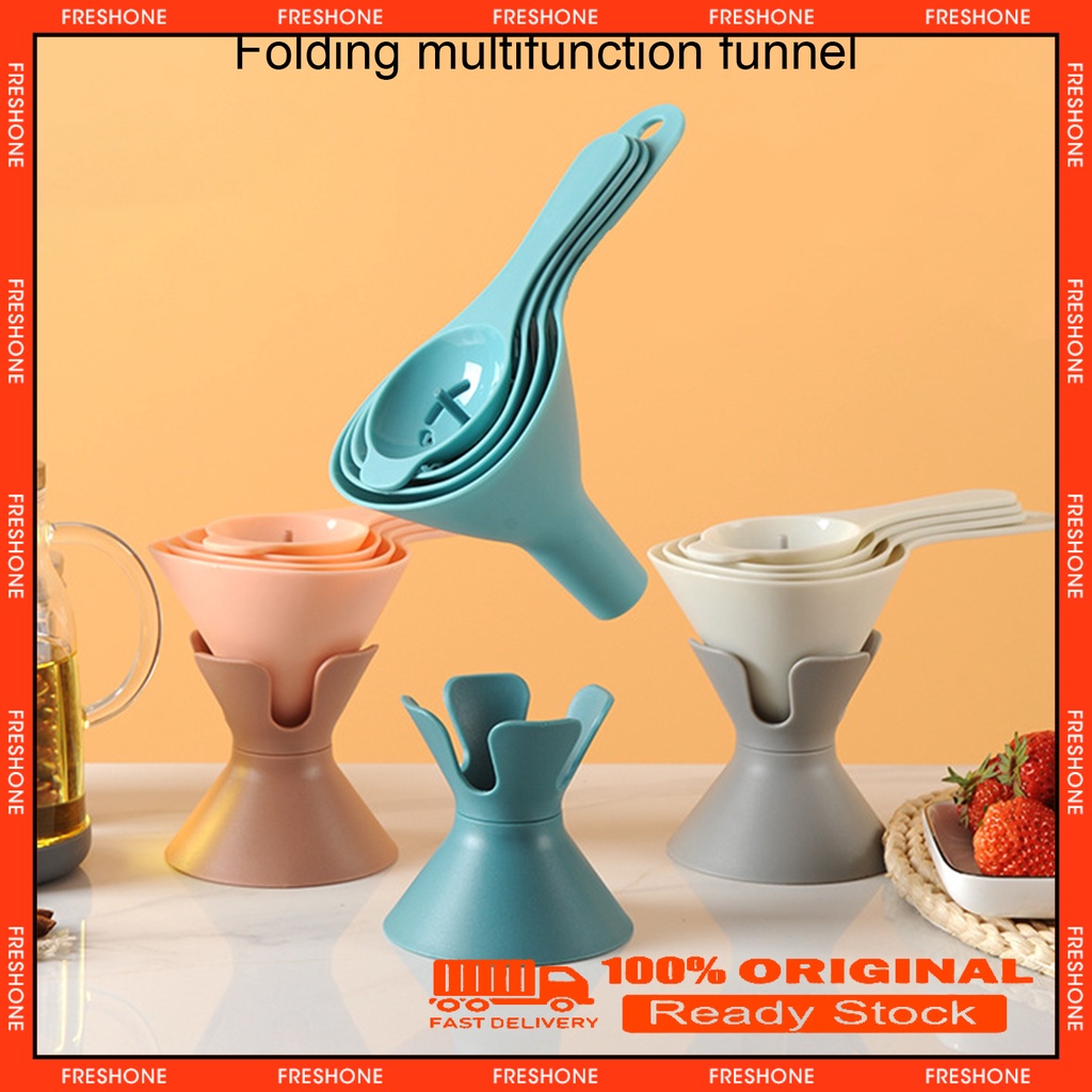 FS- 1 Set Kitchen Funnel Solid Food Liquid Powder Small Plastic Funnel ...