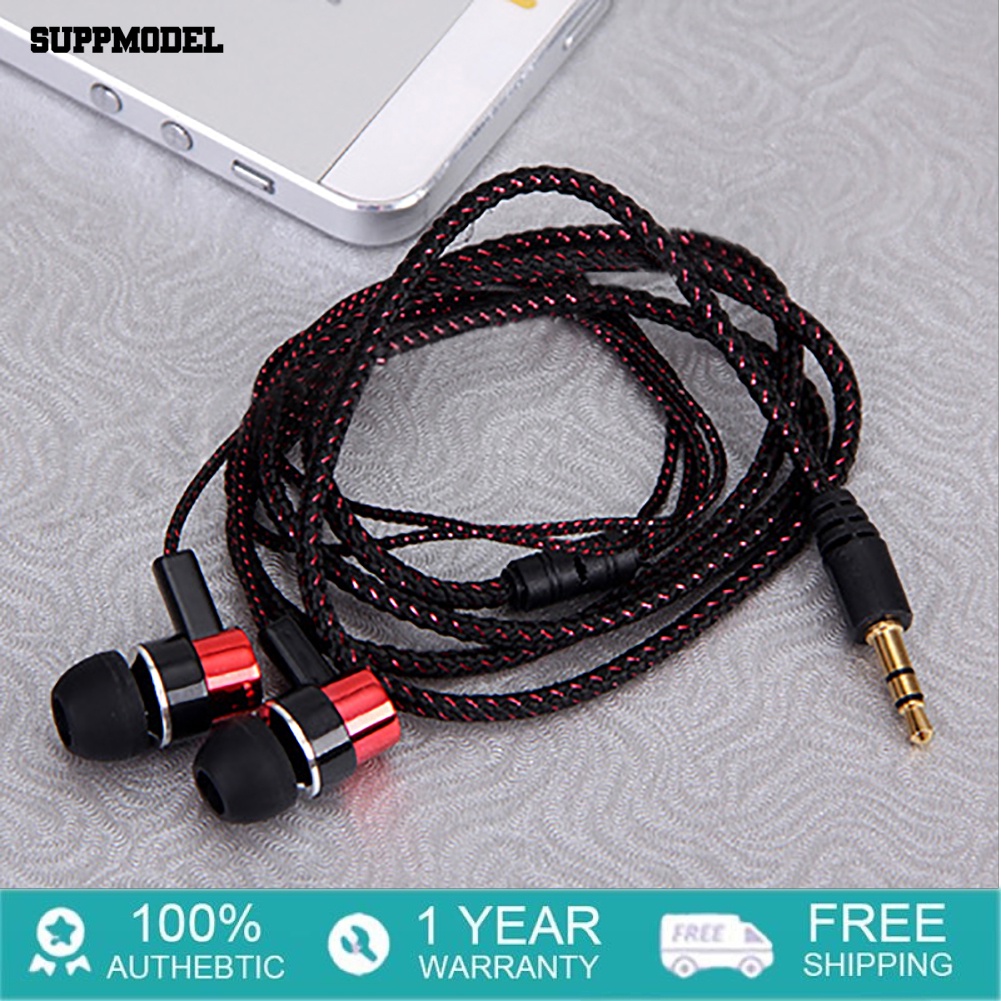 📱Fashion Braided Wire Sport Stereo Bass In-ear Headset Earphone for ...