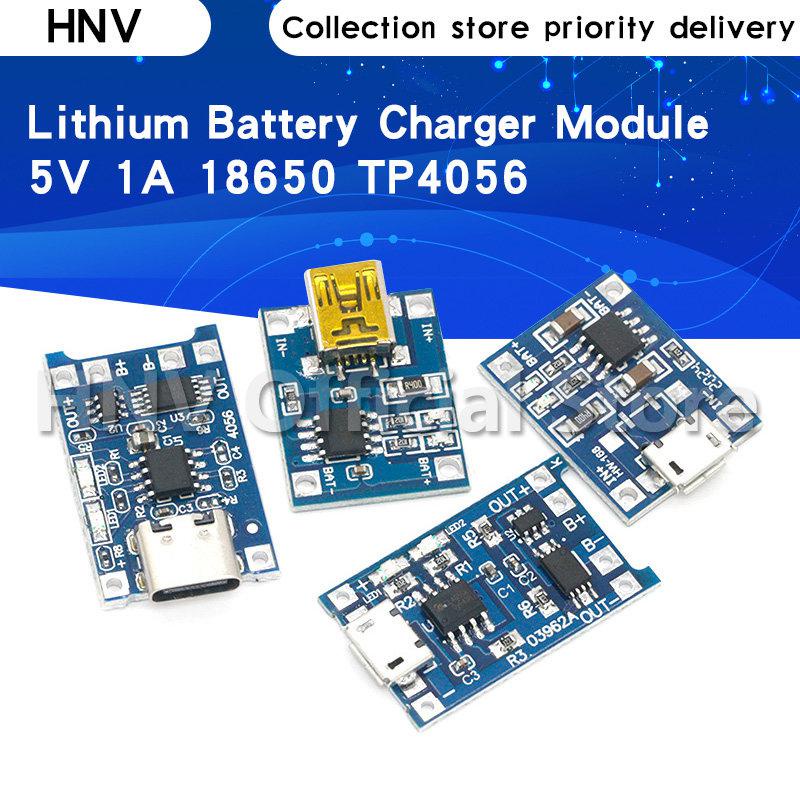 Micro USB 5V 1A 18650 TP4056 Lithium Battery Charger Module Charging ...