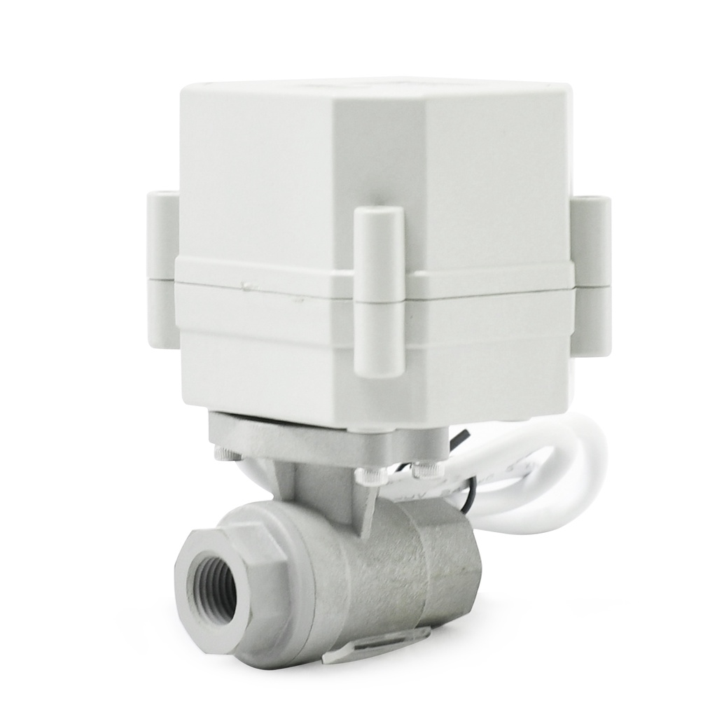 2 way 230VAC DN10 3/8'' corrosion-resistant plastic PPO motorized flow ...