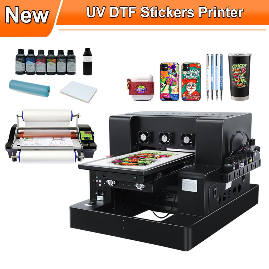 A3 UV DTF Sticker Printer impresora UV DTF Printer A3 For Wood Pen ...
