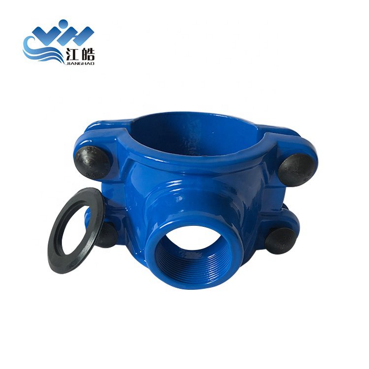 Ductile cast iron tee tapping Saddle clamp for PVC pipe | Shopee ...