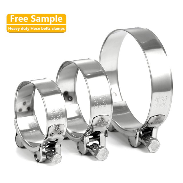 High pressure heavy duty single bolt wall mounted hose clamp high ...