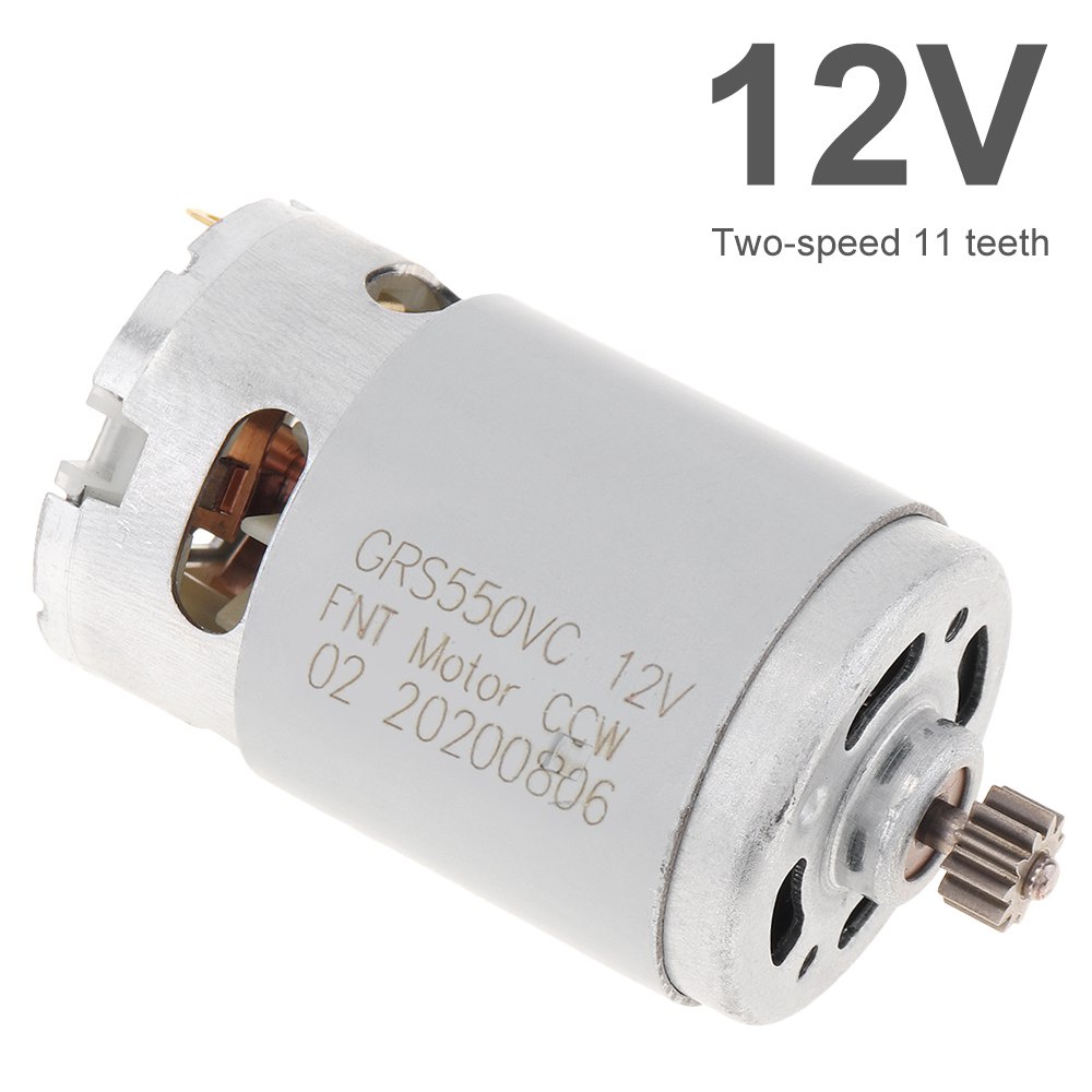 RS550 DC Motor 12V 23000 RPM Electric Motors with Two-speed 11 Teeth ...