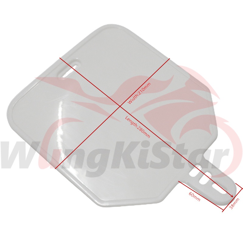 Motorcycle Front Number Plate White Plastic Fender For Chinese 2 Stroke ...