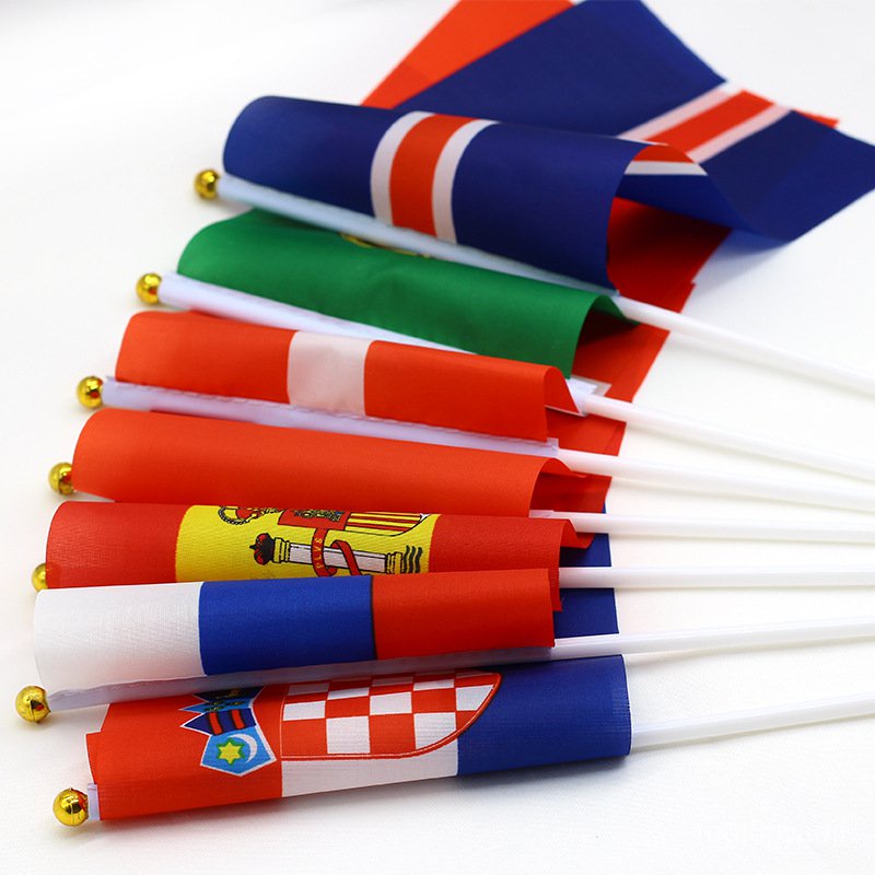 Custom Mini Flag Hand Waving Flag on stick for Events Celebrating ...