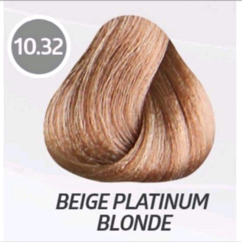 HBC Ammonia Free (10.32 BEIGE PLATINUM BLONDE) Hair Coloring Cream with ...