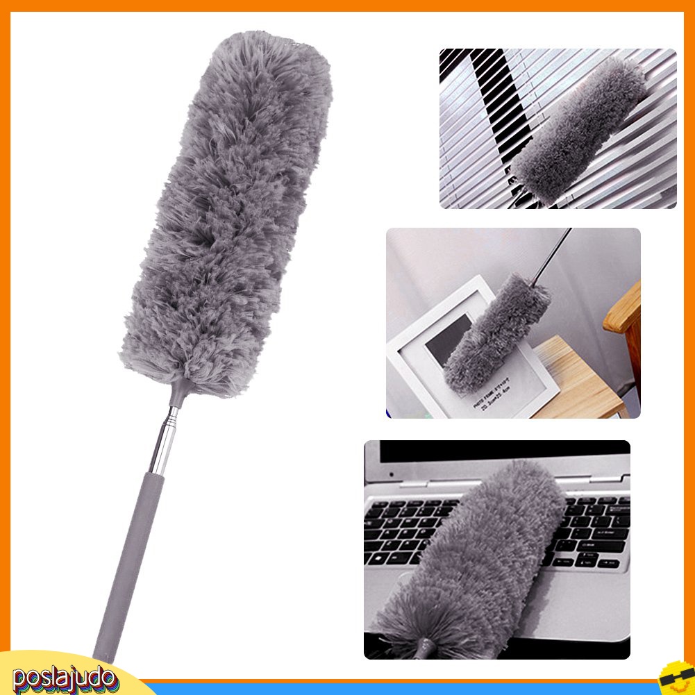 (Poslajudo) Telescopic Extendable Microfiber Duster Dusting Brush Desk ...