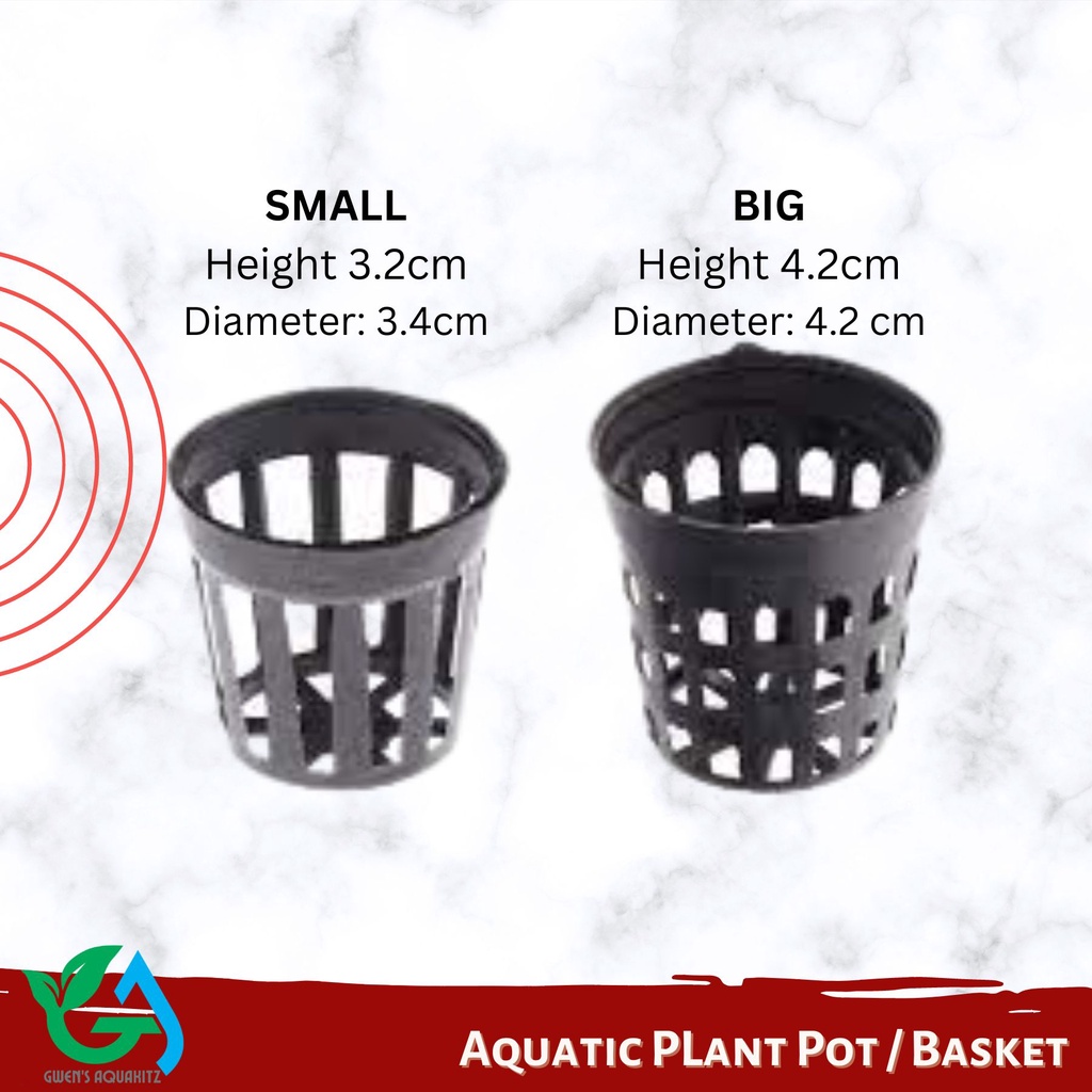Aquatic Plant Plastic Pot [For Aquarium Plants Aquascape Decoration ...