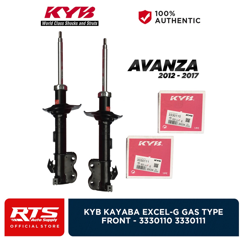 KYB Kayaba Front Shock Absorber for Toyota Avanza 2012-2017 Excel-G 3330110 3330111 2pcs ...