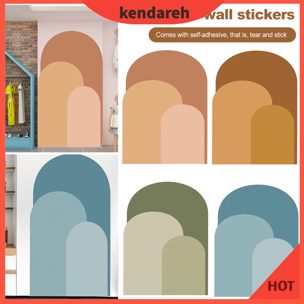 KEED Wall Sticker Boho Style Abstract Arch Peel And Stick Removable DIY ...