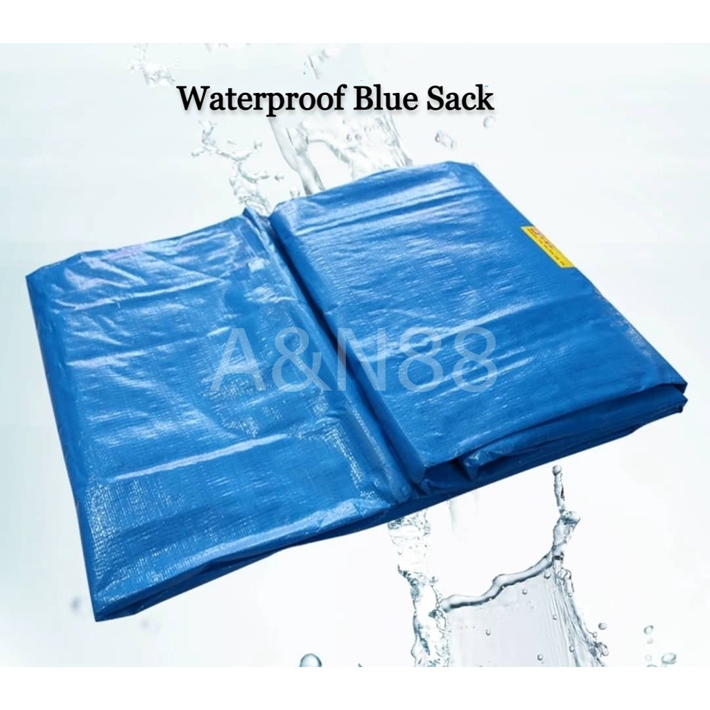 ♘Blue Sack Sakolin waterproof (per meter) construction cover sakoline ...