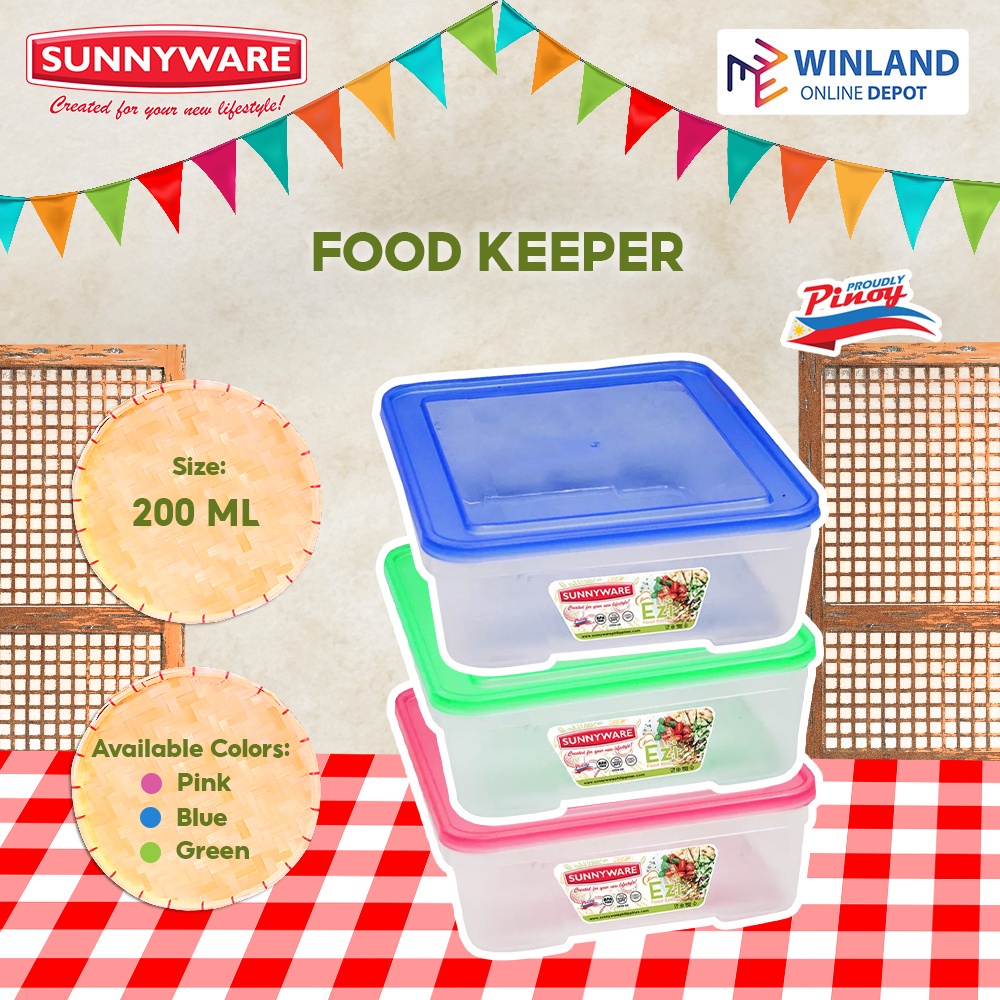 SUNNYWARE by Winland 0.2L | 200mL EZI Food Saver Keeper Storage ...