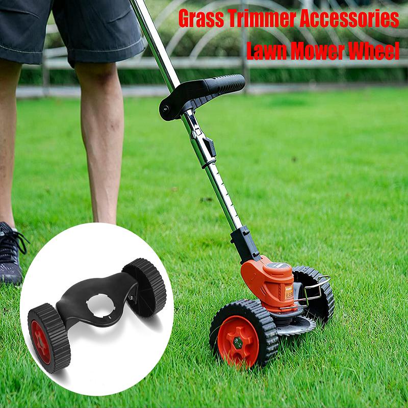 Universal Grass Trimmer Wheel Lawn Mower Removable Auxiliary Wheels For ...