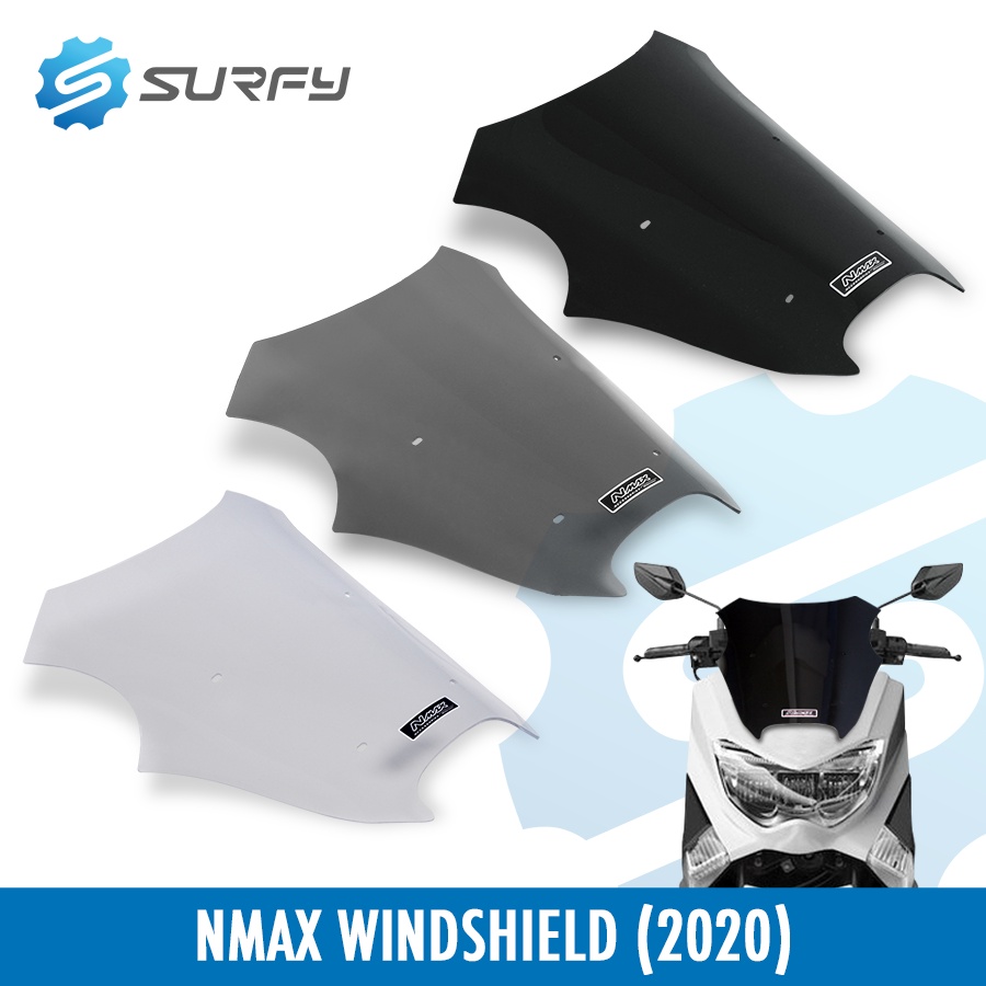 NMAX 2020 Windshield Nmax V2 Visor With Bolts made in Thailand | Shopee ...