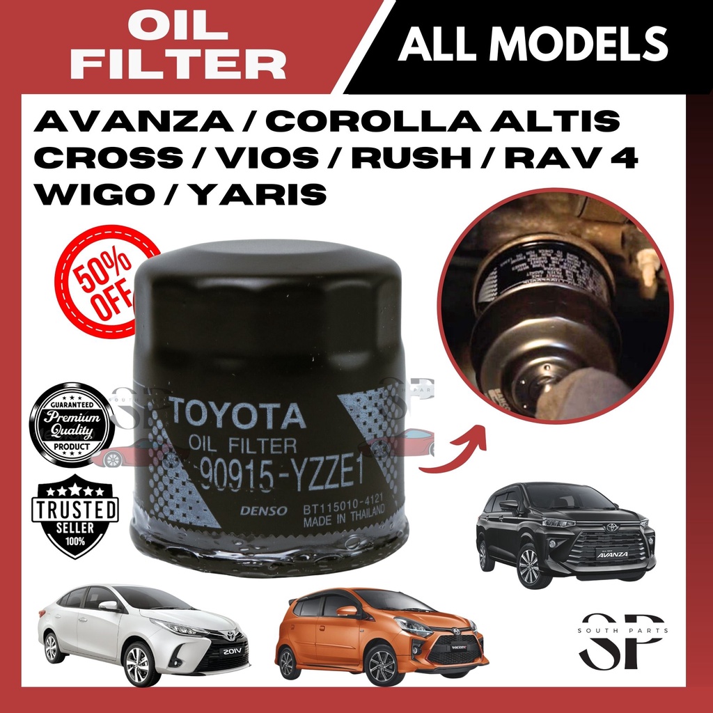 OIL FILTER for TOYOTA Avanza/Corolla Altis/Corolla Cross/Rav4/Rush/Vios ...