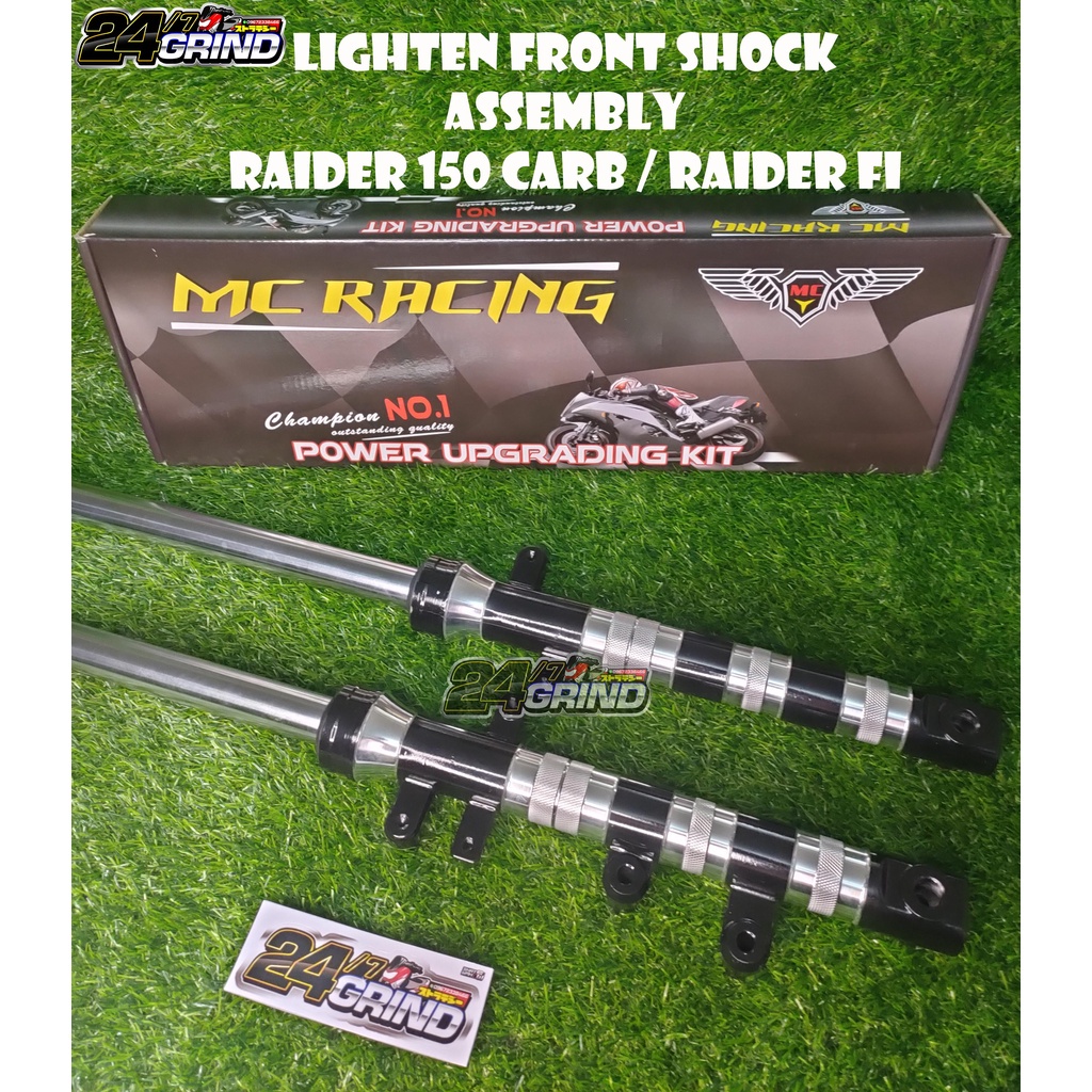 LIGHTEN FRONT SHOCK ASSEMBLY SUZUKI RAIDER 150 CARB / RAIDER FI HEAVY ...