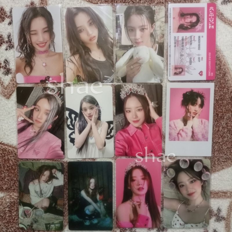 (G)I-DLE I FEEL OFFICIAL PHOTOCARDS, POCA PCS, shuhua ktown4u pob gidle ...