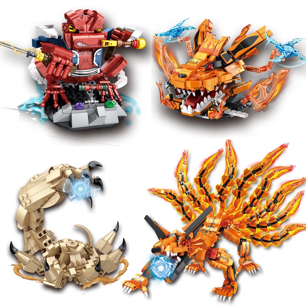 2022 New Anime Kurama Model Building Blocks Bricks Kit kyuubi Gama ...