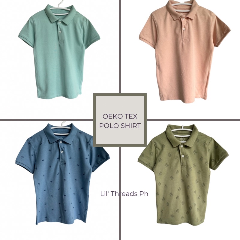 OEKO TEX POLO SHIRTS FOR BOYS (9 to 16 years old) | Shopee Philippines