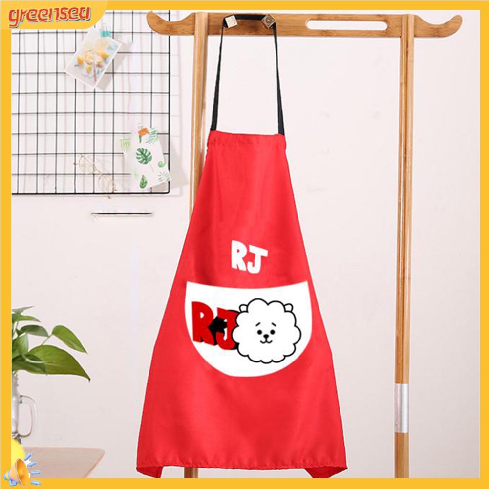 (greensea) BTS Waterproof Oil-proof Home Kitchen Apron Sleeveless ...