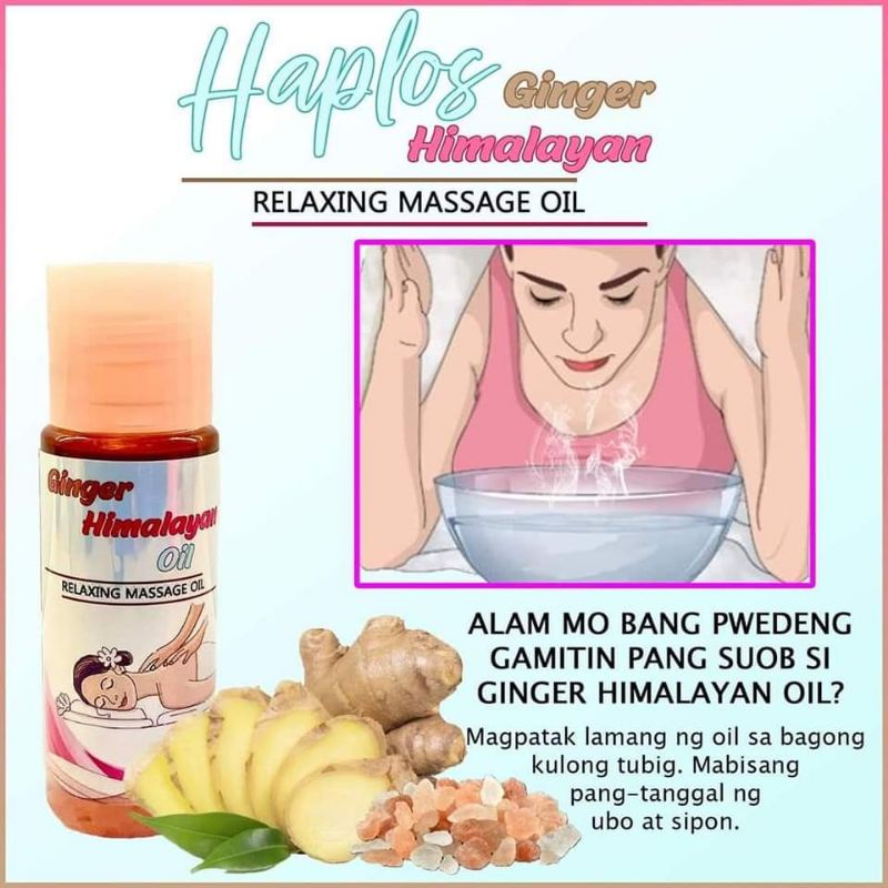 Haplos Ginger HIMALAYAN Oil 60ml | Shopee Philippines