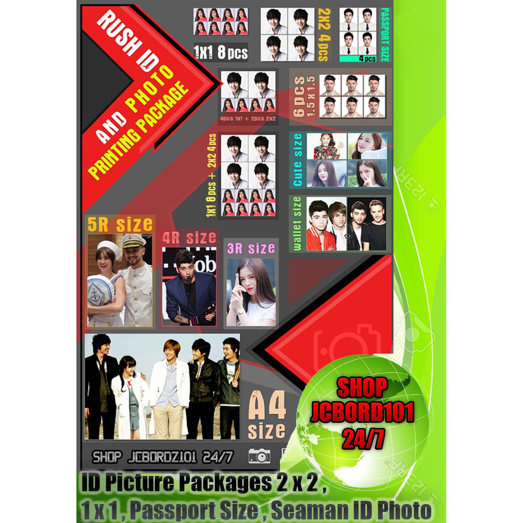 ID Picture Packages 2 x 2 , 1 x 1 , Passport Size , Seaman ID Photo ...