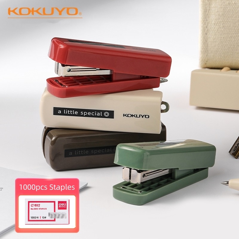 Kokuyo A Little Special Mini Color Stapler Set with 1000pcs 10N Staples ...