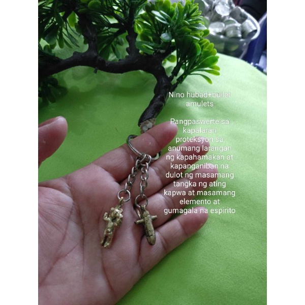 Nino hubad+bullet amulets in a keyholder keychain | Shopee Philippines