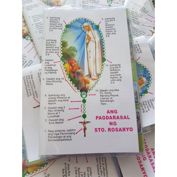 ☃ How to Pray the Rosary Pamphlet (Guide) English or Tagalog | Shopee ...