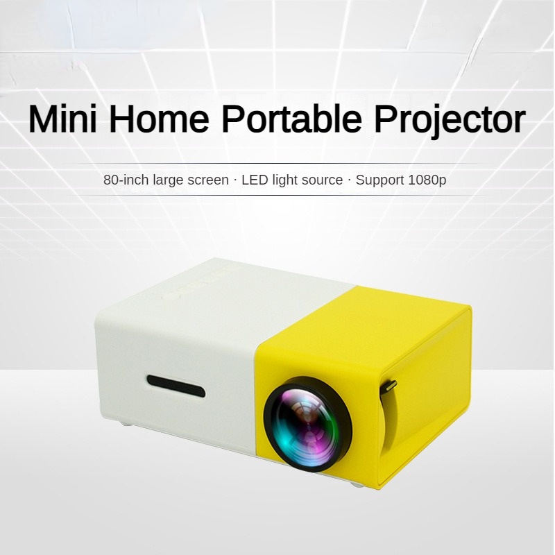 YG300 Mini Led Projector YG300 Kids 480*272p Portable Pocket Support ...