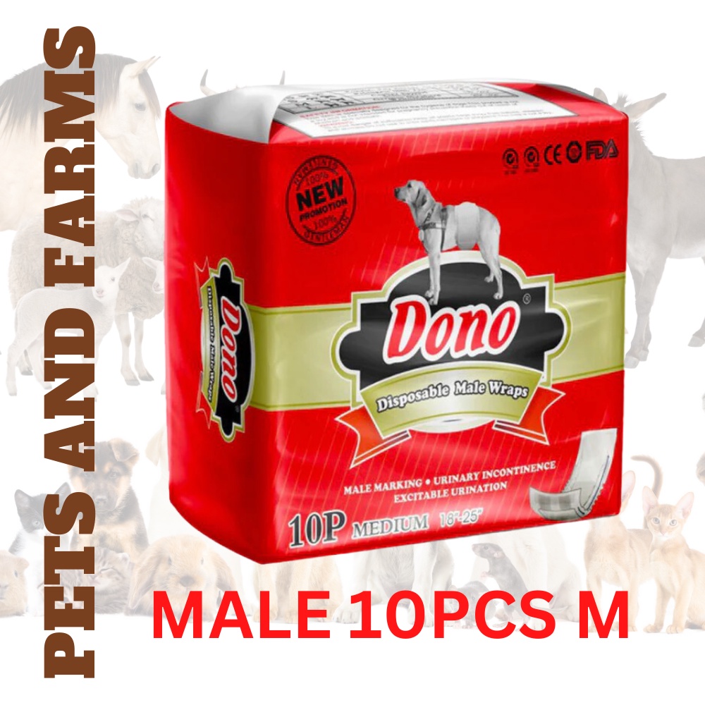 DONO DISPOSABLE MALE DIAPERS MEDIUM 10 PCS | Shopee Philippines