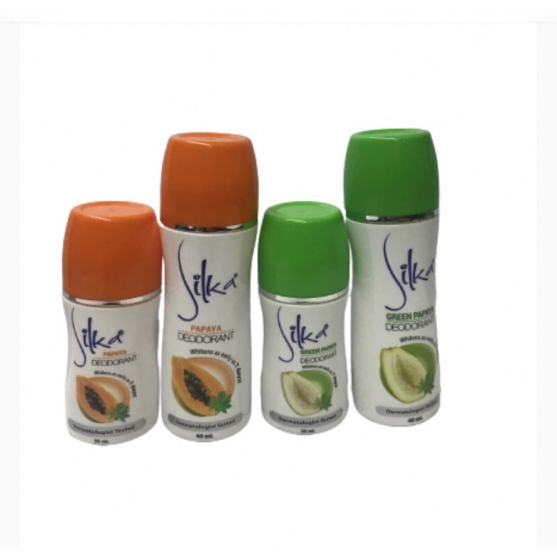 Silka Deodorant Green Papaya & Orange Papaya 25ML/40ML (Roll-on ...