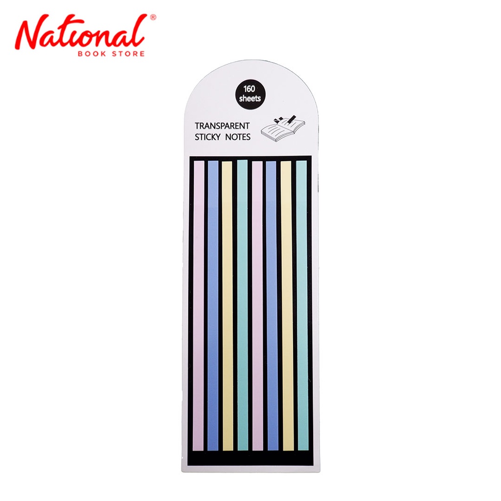 Tape Flags Transparent Long Strip 20x6.6cm 20 Sheets 8 Colors - School ...