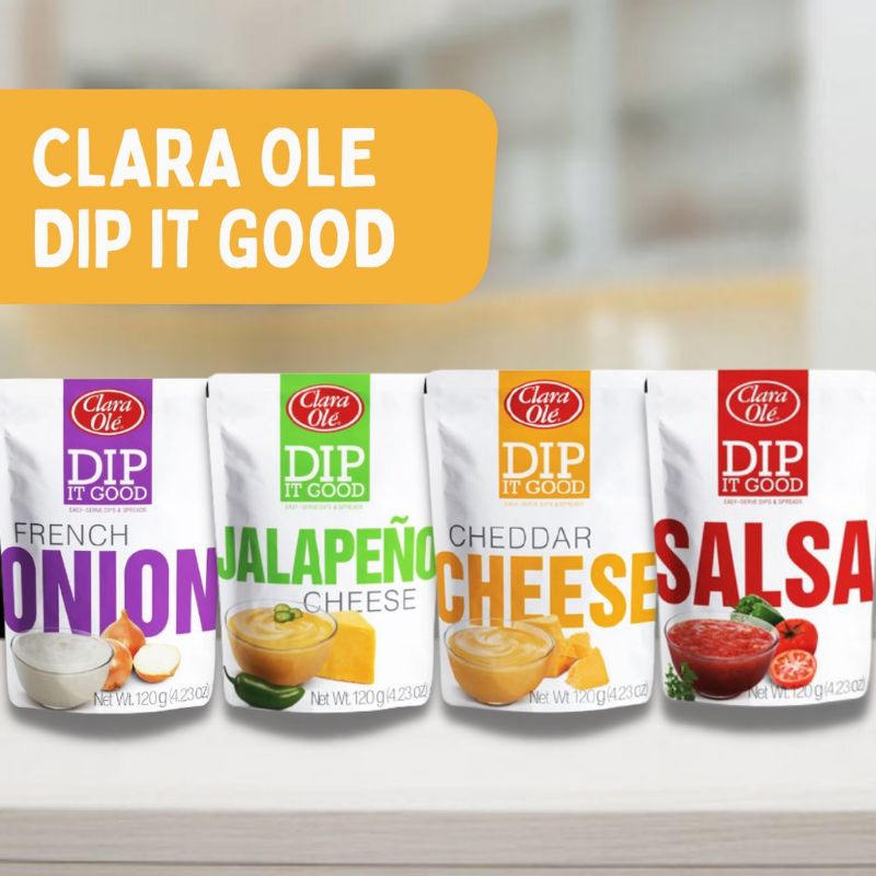 Clara ole Dip Good Cheddar Cheese/Salsa/Onion/Jalapeño Cheese (120g ...
